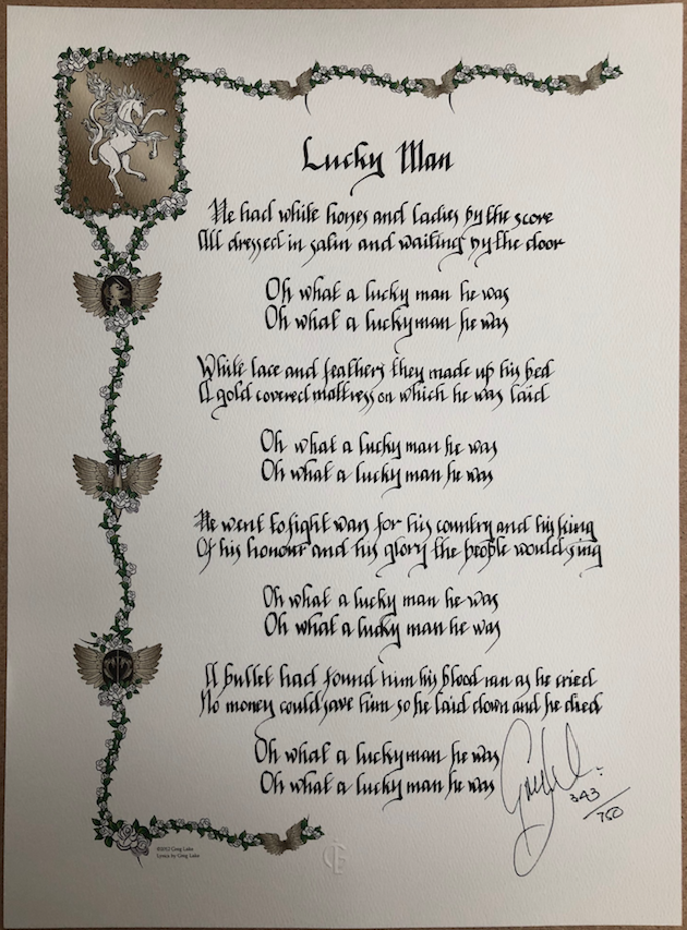 Lucky Man Art Print (Signed)